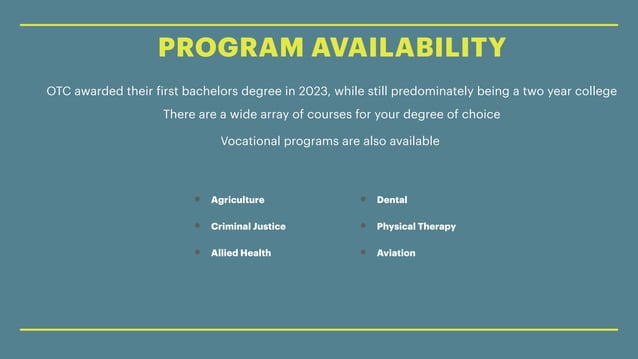 Otc presentation detailing the pros for choosing Otc | PPT