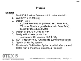 Delta House - Topsides Design Philosophy - Denis Taylor - OTC 2015 ...