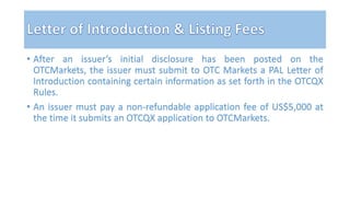 OTCQX Dual List | PDF