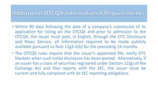 OTCQX Dual List | PDF