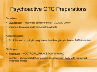 Over the Counter (OTC) Drugs | PPT