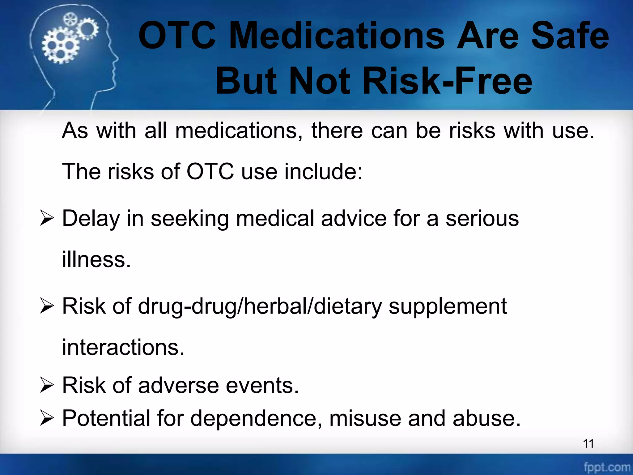 Over the Counter drugs vs Prescription Drugs | PPTX