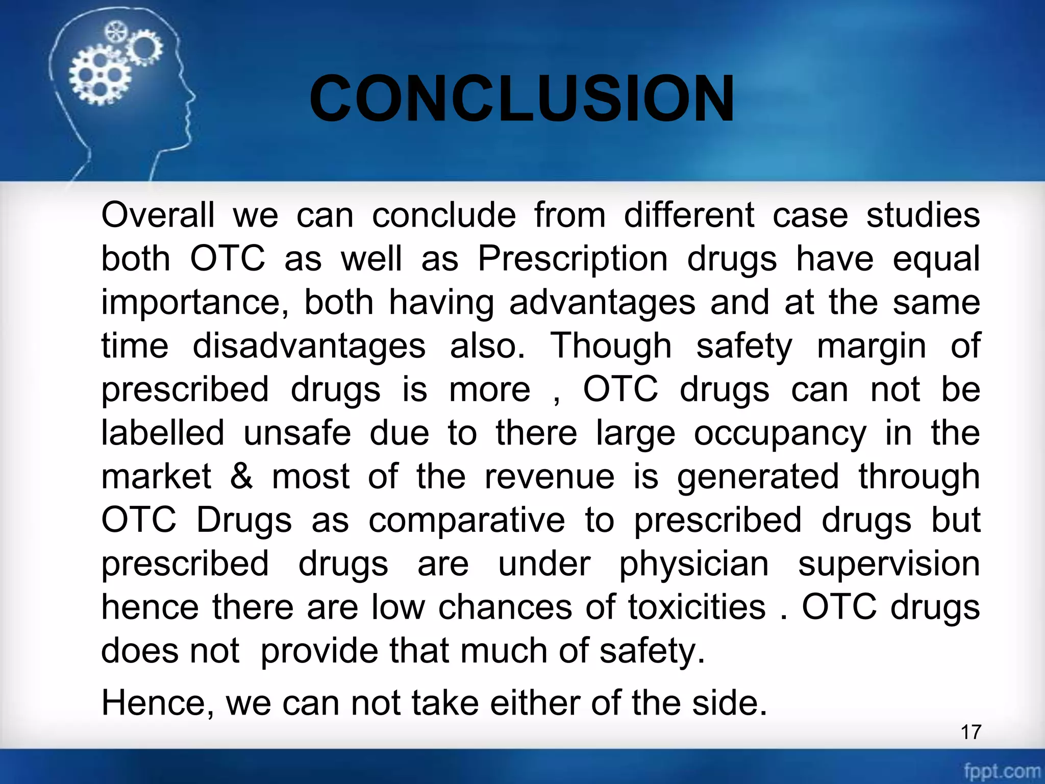 Over the Counter drugs vs Prescription Drugs | PPTX