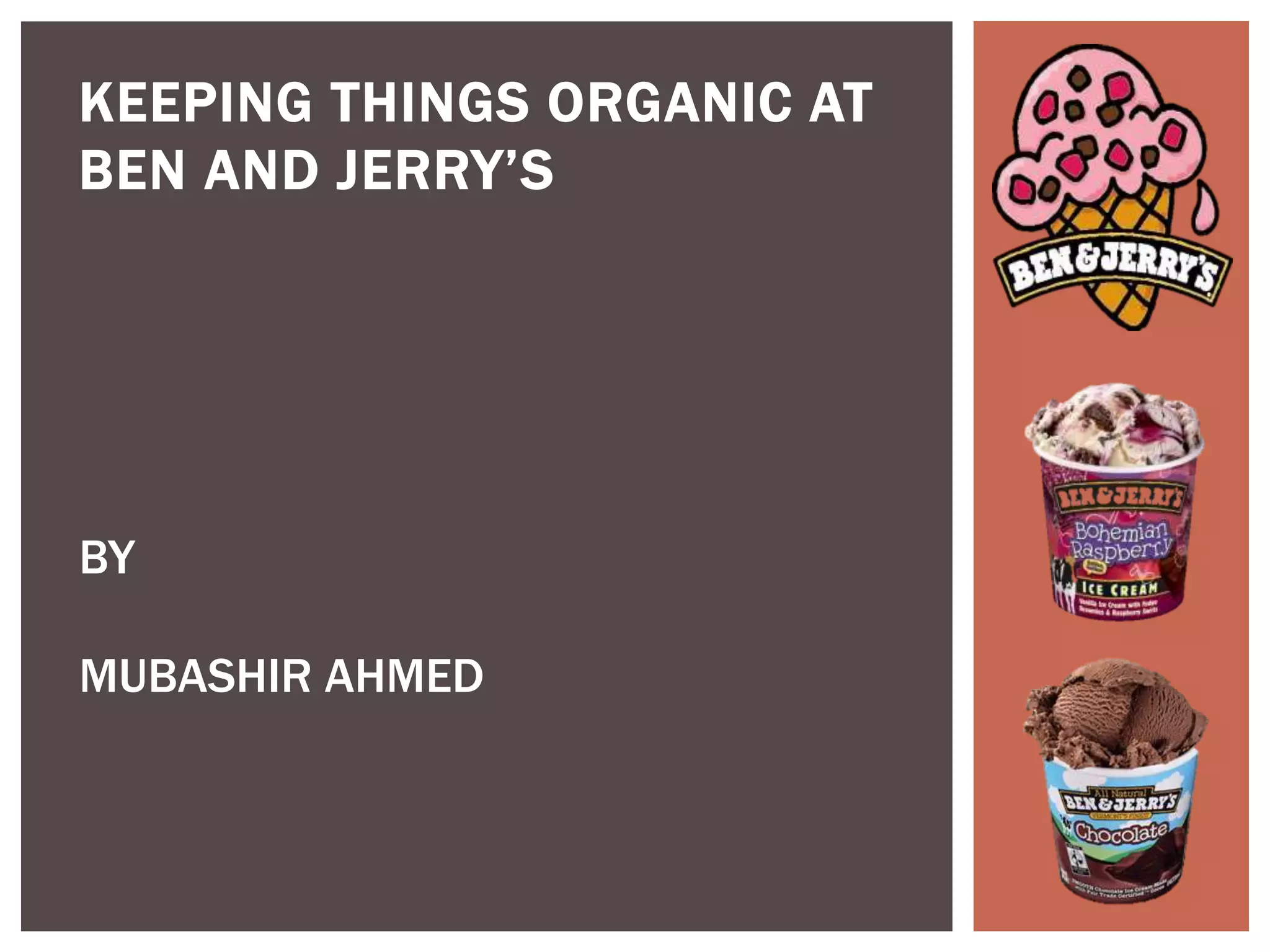 Ben & Jerry Organizational Design | PPTX