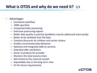 OTDS workshop: Introduction to the Open Travel Data Standard | PPTX