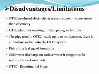 Ocean Thermal Energy Conversion (OTEC) | PPTX