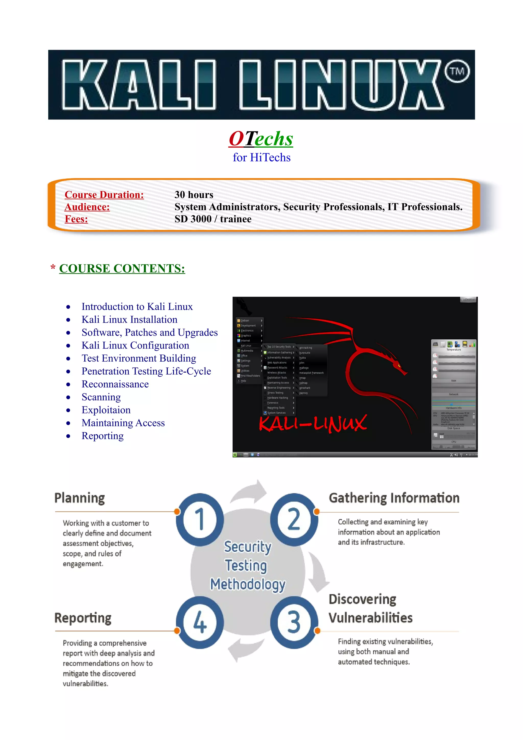 OTechs Hacking and Penetration Testing (BackTrack/Kali) Training Course ...