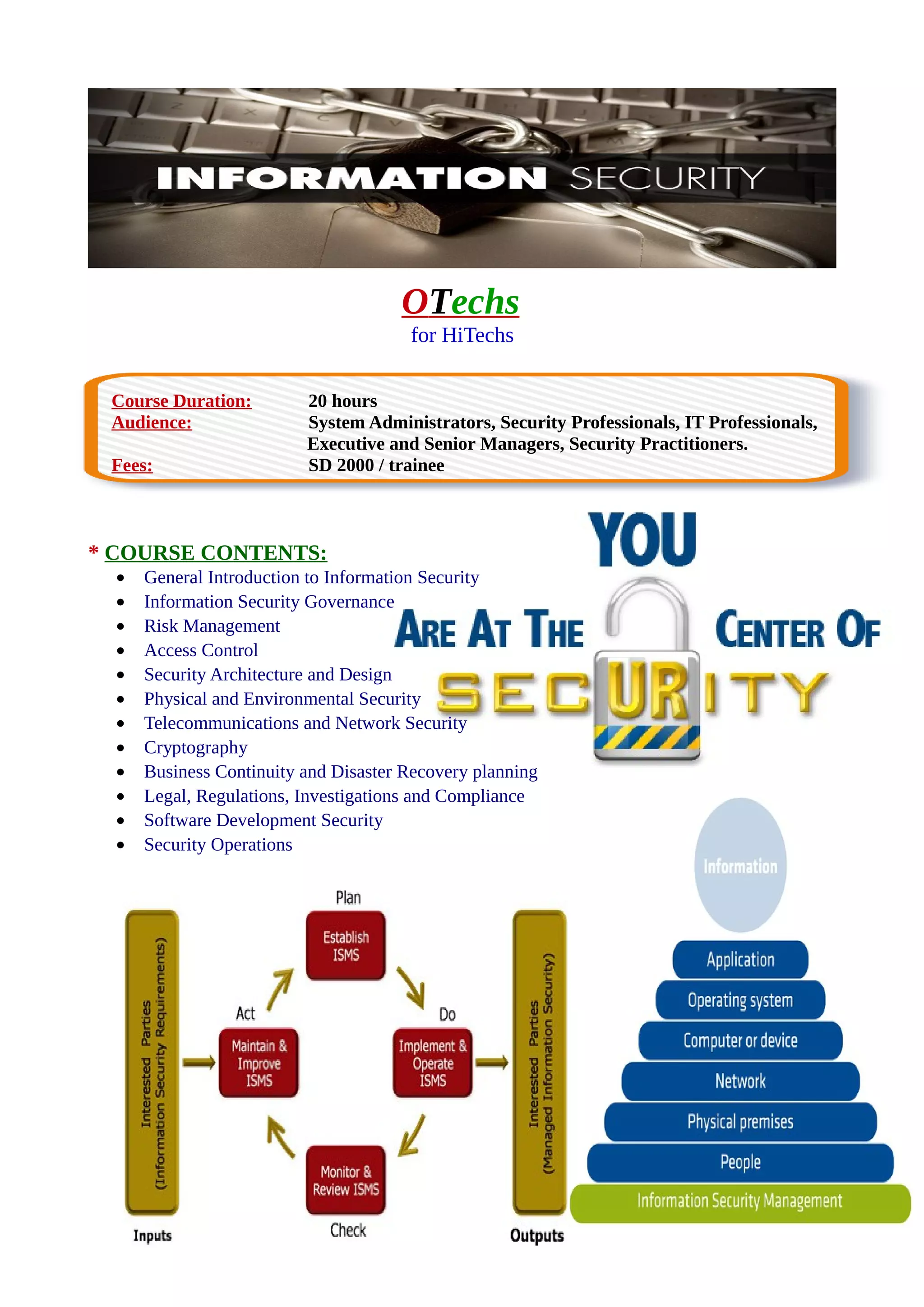 OTechs Information Security Training Course | PDF | Technology & Computing