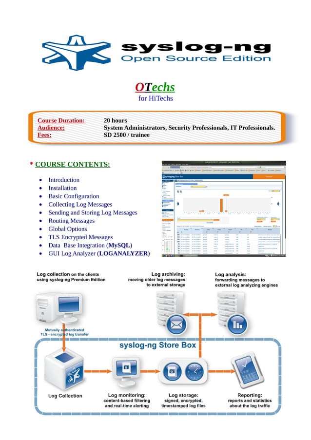 OTechs Logging System (syslog-ng) Training Course | PDF