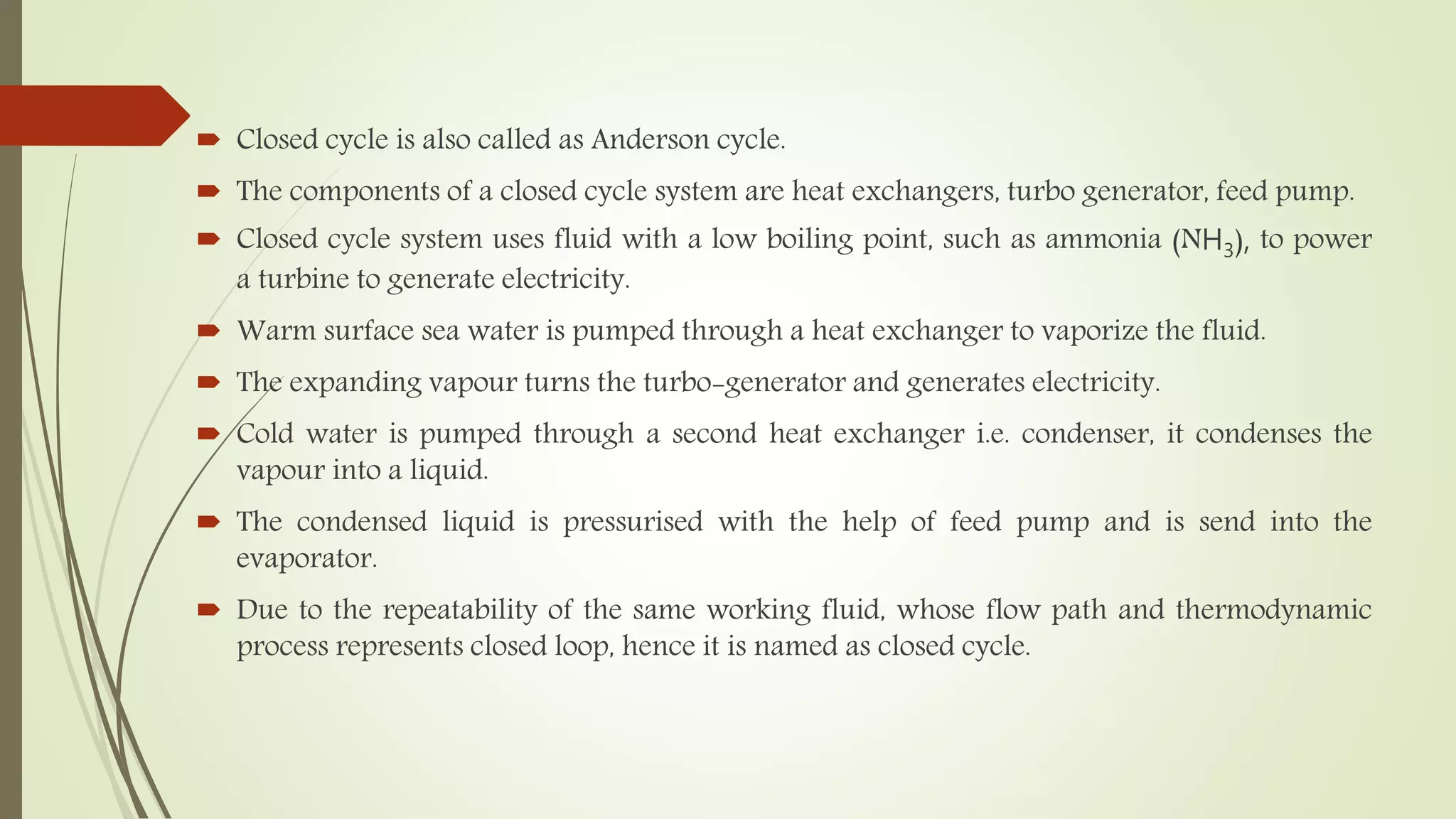 Ocean Thermal Energy Conversion System Pptx