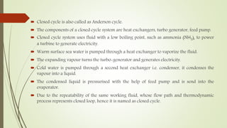 Ocean Thermal Energy Conversion System | PPTX