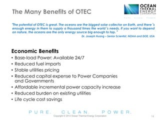 Ocean Thermal Energy - An Introduction | PDF