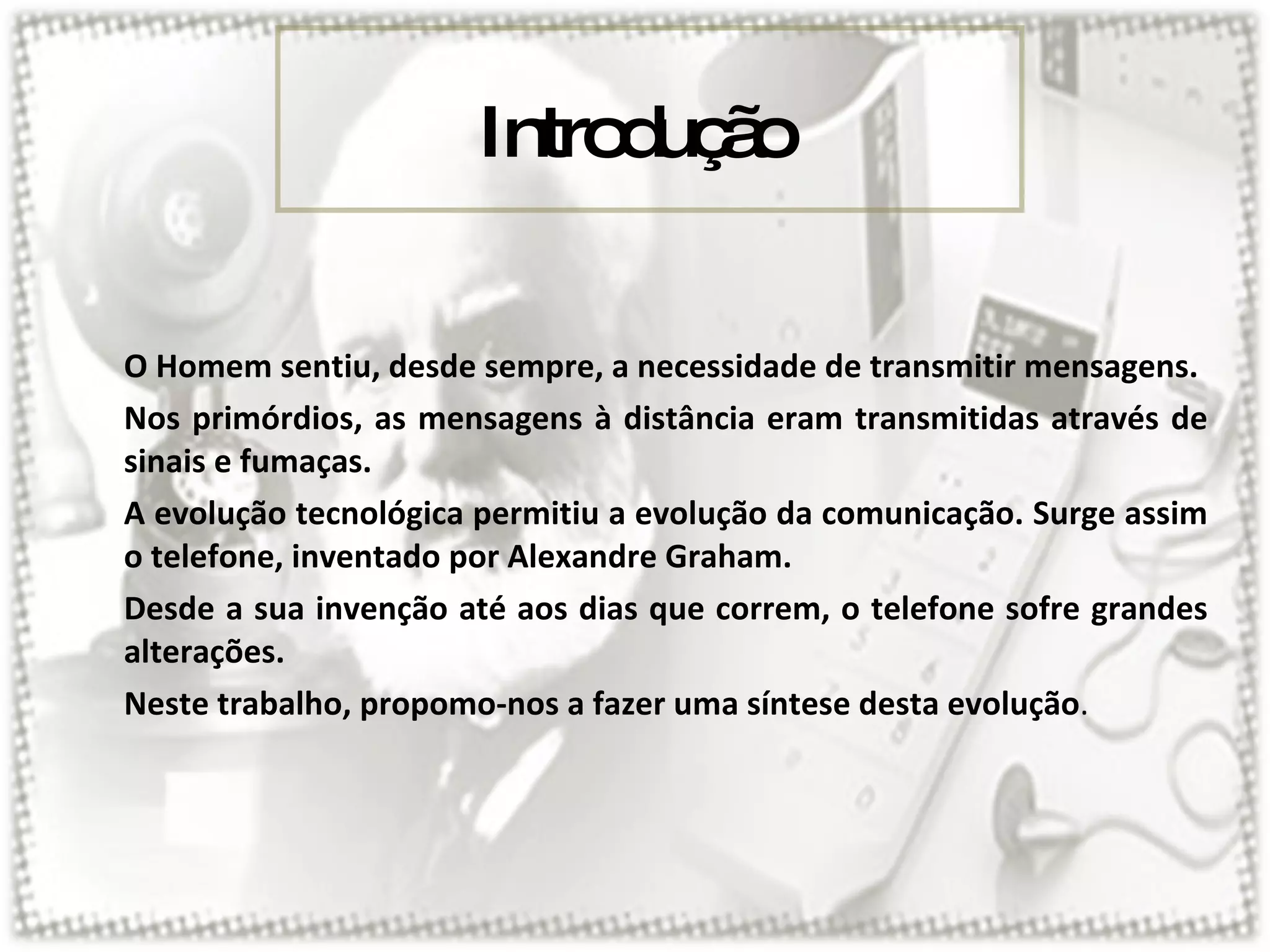 A Evolução Do Telefone | PPT
