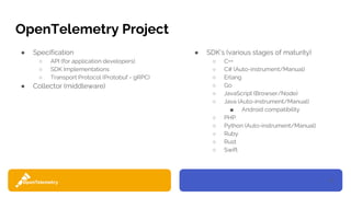 OpenTelemetry For Architects | PPTX | Cloud Computing | Internet