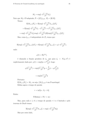 O teorema de cramér lundberg via martingais | PDF