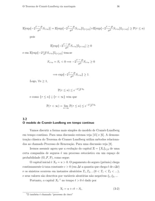 O teorema de cramér lundberg via martingais | PDF