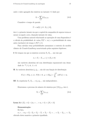 O teorema de cramér lundberg via martingais | PDF