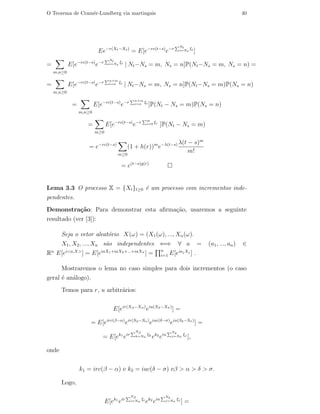 O teorema de cramér lundberg via martingais | PDF
