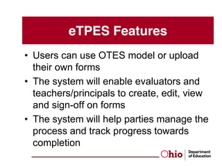 Ohio Teacher Evaluation System | PPT