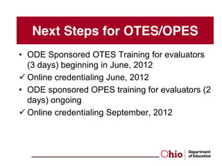 Ohio Teacher Evaluation System | PDF