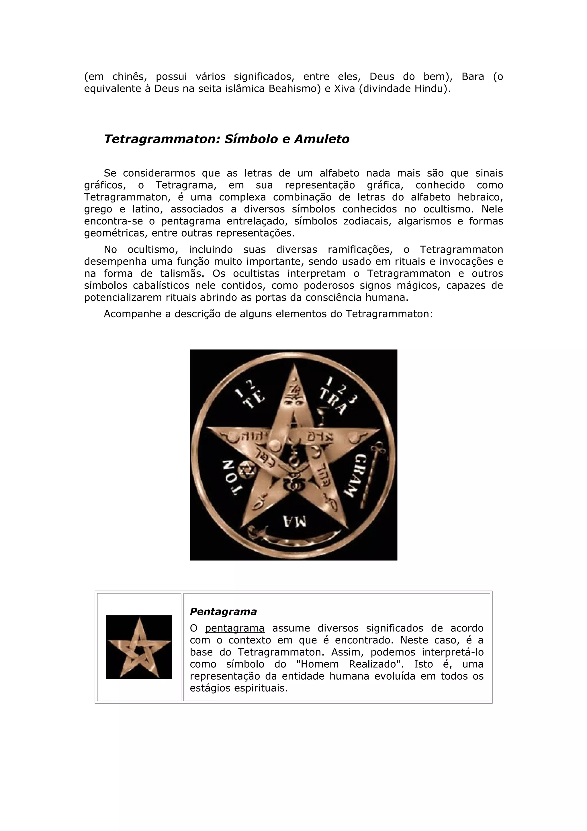 O Tetragrama | DOC