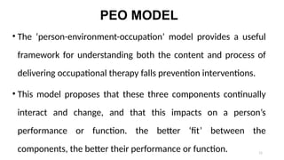 Occupational Therapy perspective of FAll PREVENTION PROGRAMME | PPTX