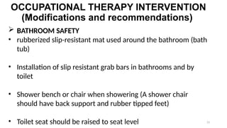 Occupational Therapy perspective of FAll PREVENTION PROGRAMME | PPTX