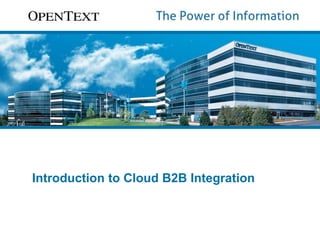 Introduction to Cloud B2B Integration | PPT