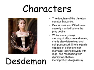 Desdemona Othello Character