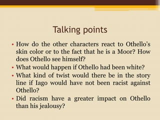 Racism in Othello - William Shakespeare | PPTX