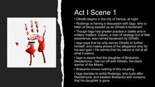 OTHELLO ACT ONE SCENE ONE ANLAYSIS.pptx