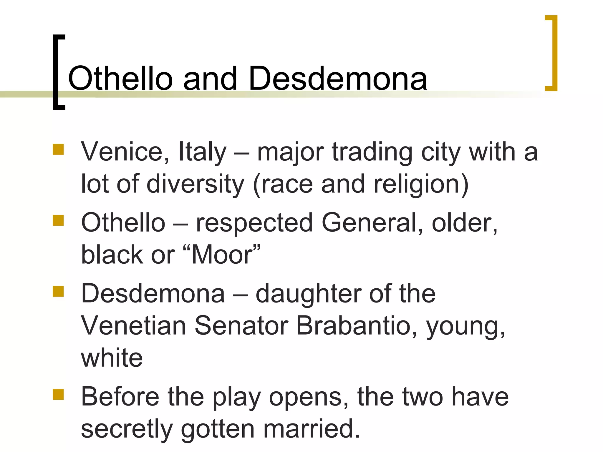 Othello background power point | PPT