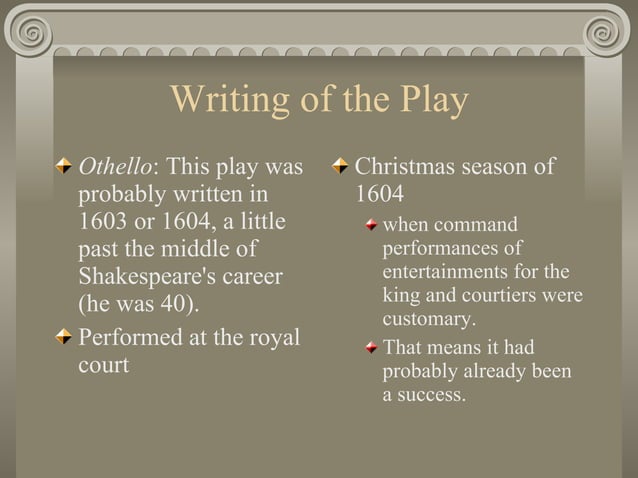 Othello Background Notes | PPT