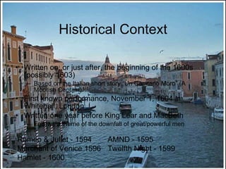 Othello Intro | PPT | Theater | Fine Art