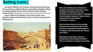 Educational Powerpoint about the History of the Writing of Othello | PPTX