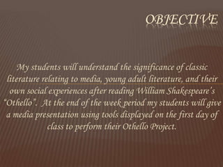 Othello lesson plan | PPT