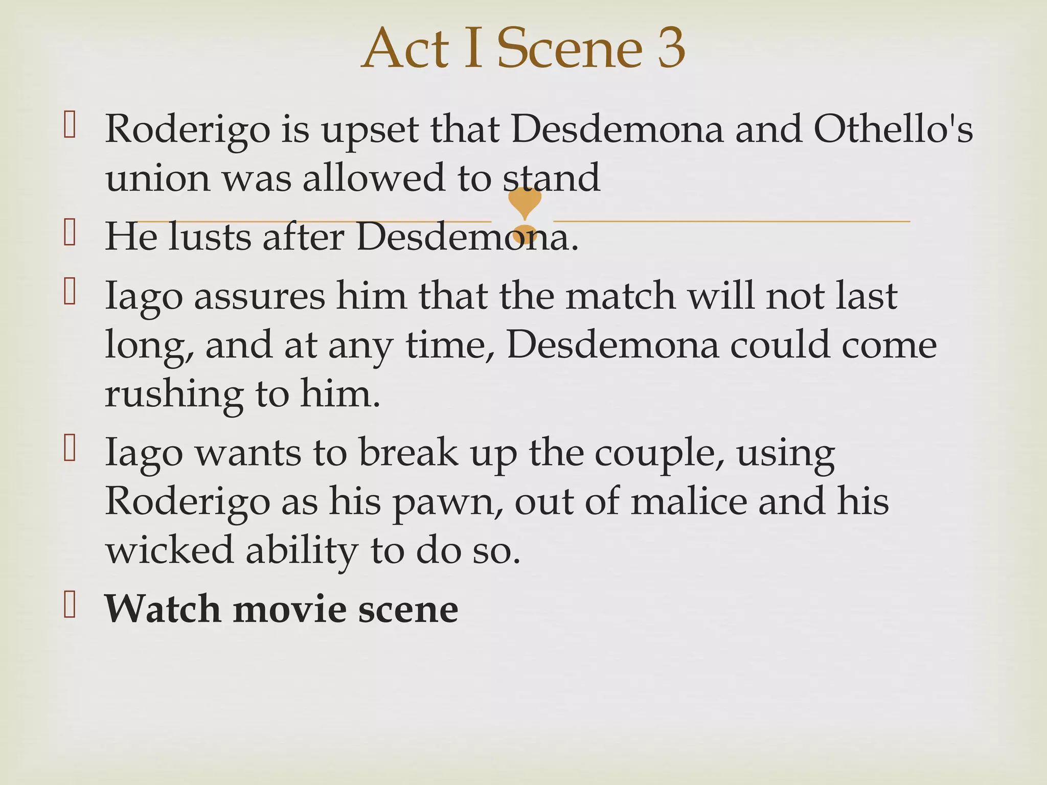 Othello notespp act1 | PPT