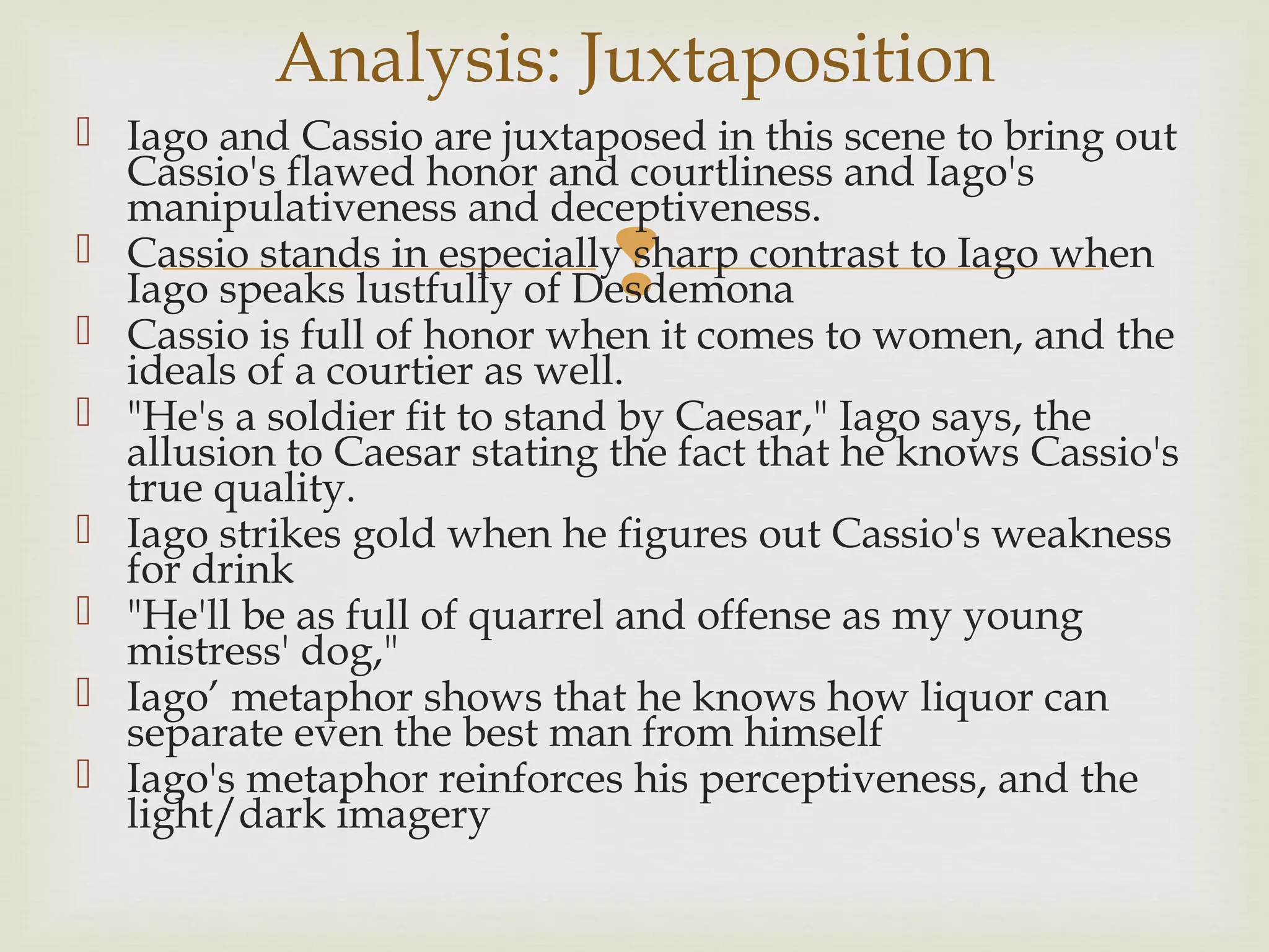 Othello Act II Notes | PPT