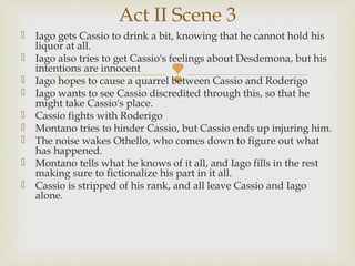 Othello Act II Notes | PPT