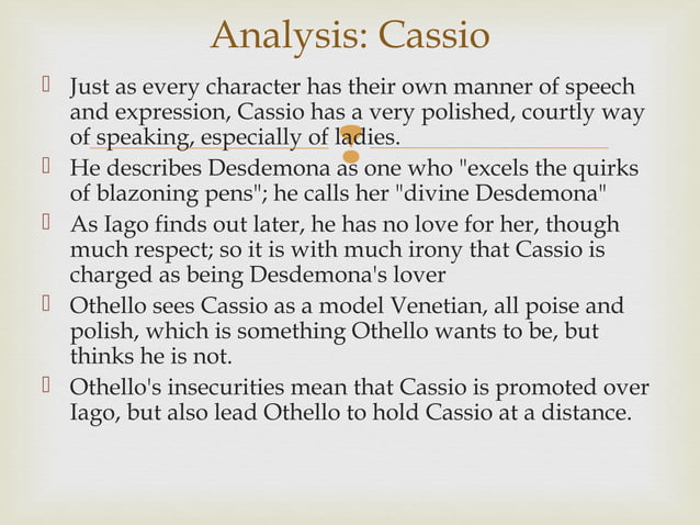 Othello Act II Notes | PPT