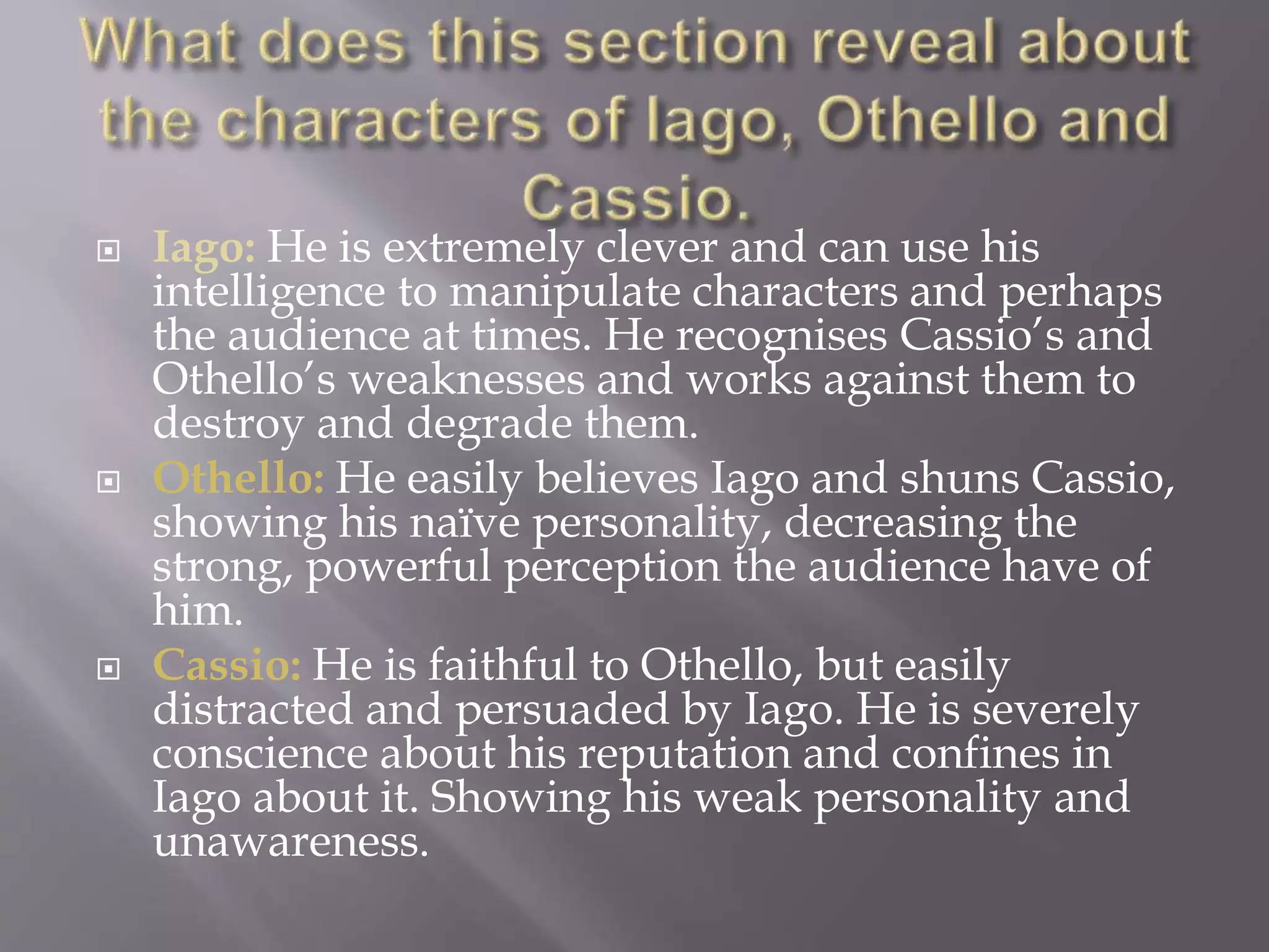 Othello presentation | PPTX