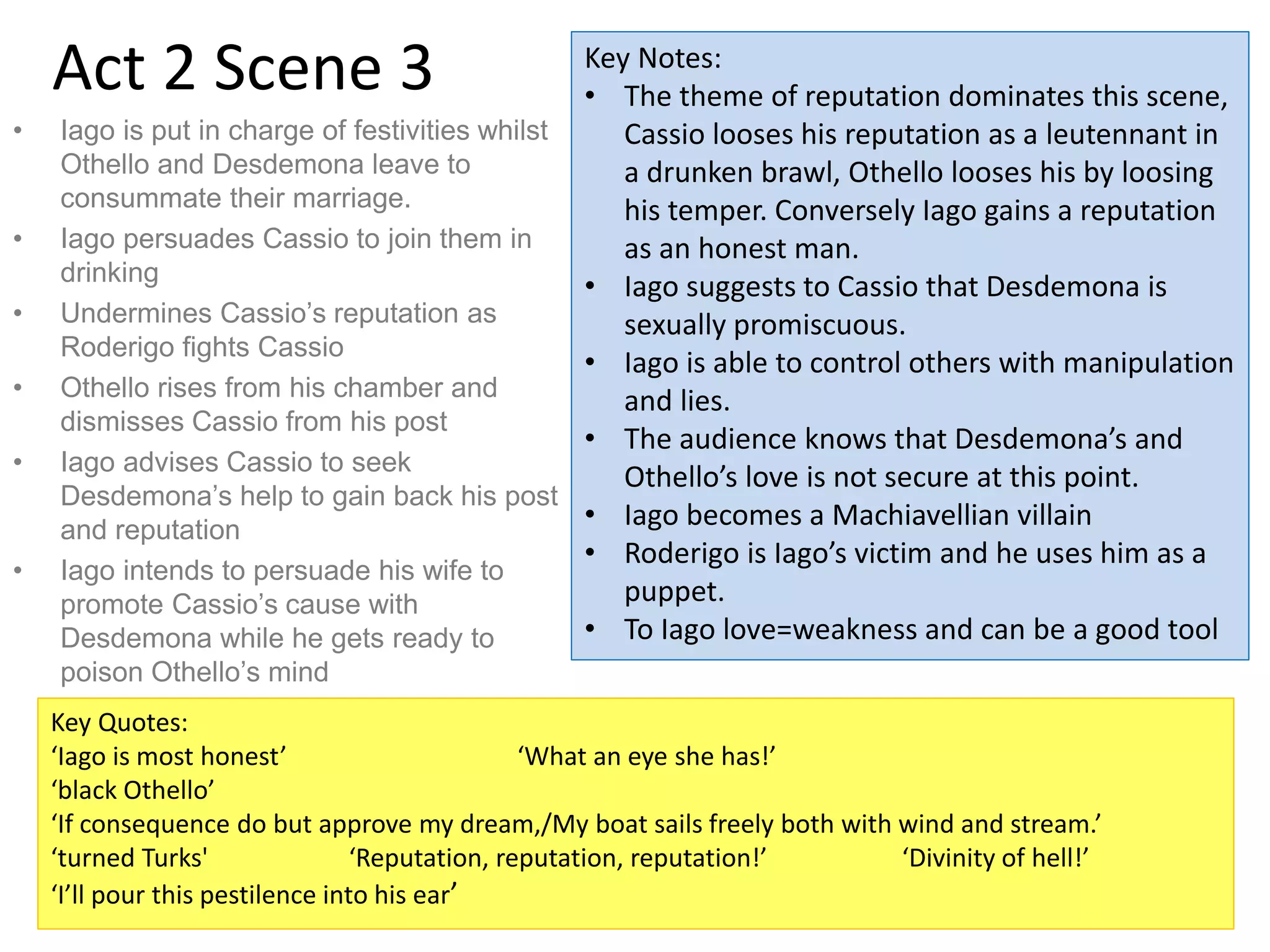 Othello by William Shakespeare, Notes, Quotes and Analysis by T ...