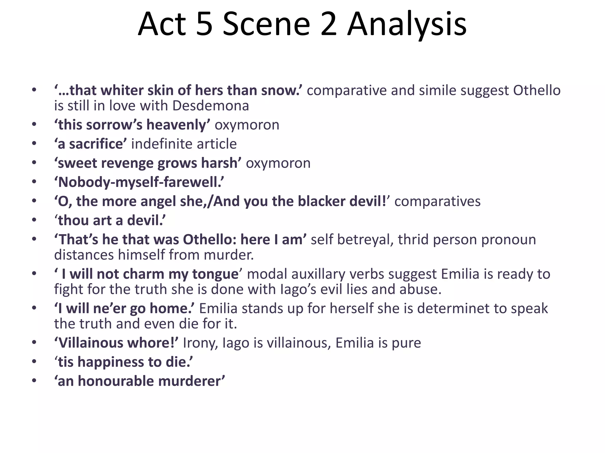 Othello by William Shakespeare, Notes, Quotes and Analysis by T ...