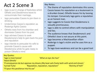 Othello by William Shakespeare, Notes, Quotes and Analysis by T ...