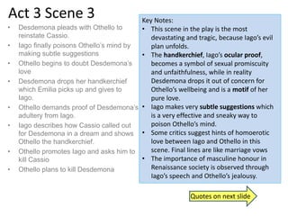 Othello by William Shakespeare, Notes, Quotes and Analysis by T ...