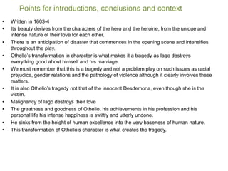 Othello by William Shakespeare, Notes, Quotes and Analysis by T ...
