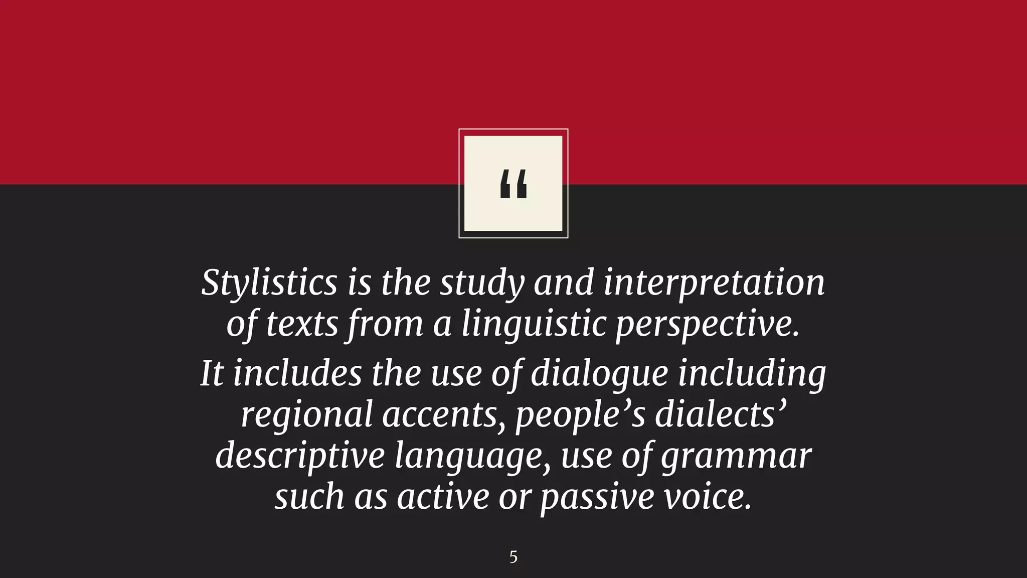 Stylistics and its Levels.pptx