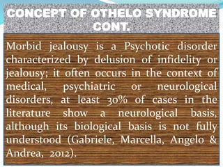 OTHELLO SYNDROME: ITS EFFECT ON FAMILY RELATIONSHIP | PDF