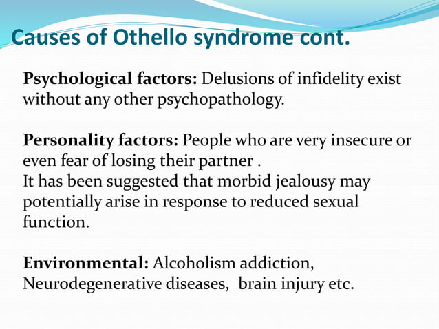 OTHELLO SYNDROME: ITS EFFECT ON FAMILY RELATIONSHIP | PDF | Mental ...