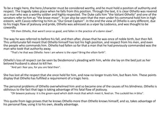 Othello as a Tragic Hero | PPT